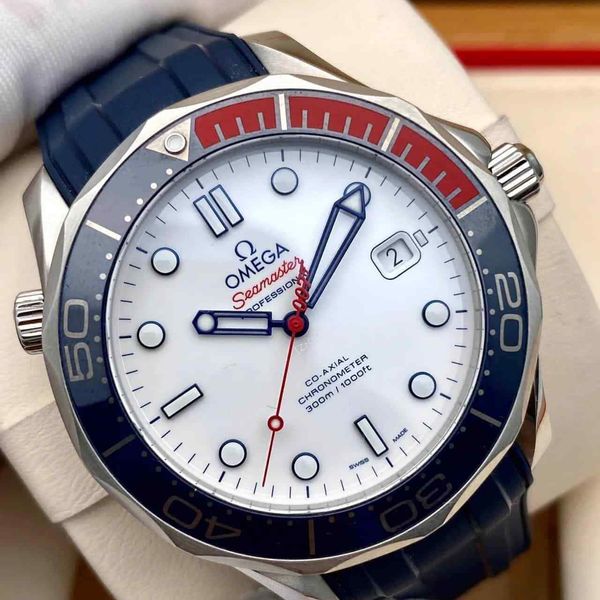 Omega Seamaster Professional Dive Watch with Blue Rubber Strap and ...