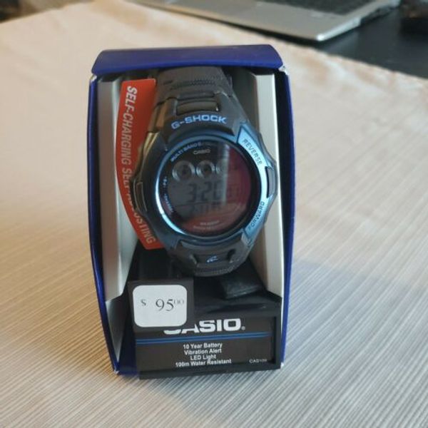 Casio Men's G-Shock Atomic Tough Solar Digital Watch Blue Watch GWM500F ...