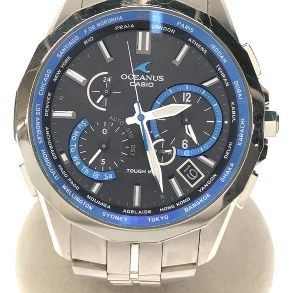 [Used] CASIO OCEANUS manta/Solar watch/OCEANUS/Analog/SLV [Clothing ...