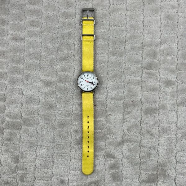 Timex Weekender Indiglo Watch Yellow Band Backlight 31mm Womens New ...