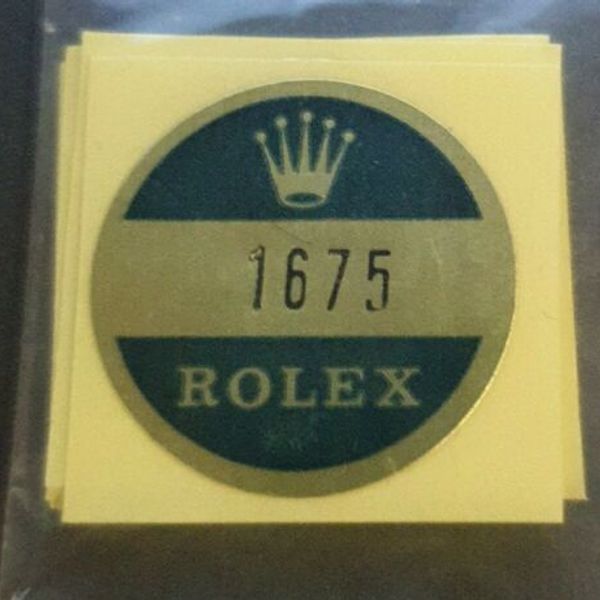 E) 1675 Rolex vintage GMT master Sticker Aufkleber Etiqueta Adhesivo ...