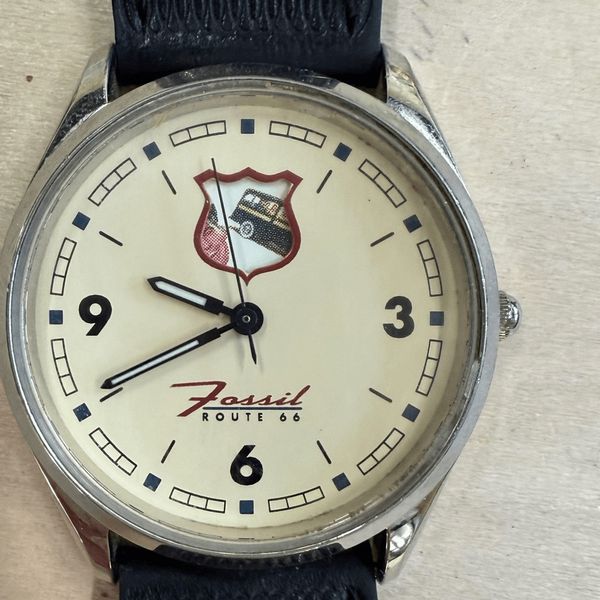 FOSSIL Route 66 watch in tin new battery | WatchCharts Marketplace