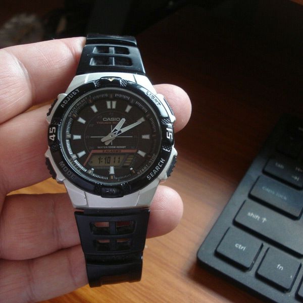 Casio AQ-S800W-1E Tough Solar World Time Sports Men's Watch With Box ...
