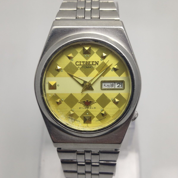 Citizen Japan 8200 Eagle 7 Automatic 21 Jewels Vintage Day/Date Men Wrist Watch | WatchCharts ...