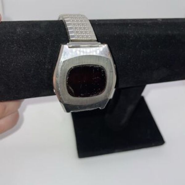 Vintage Bulova Computron LED Watch Stainless Steel | WatchCharts ...