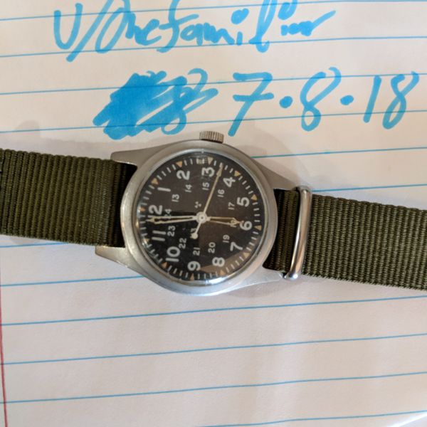 [WTS] Hamilton H3 Classic Mil field watch | WatchCharts Marketplace