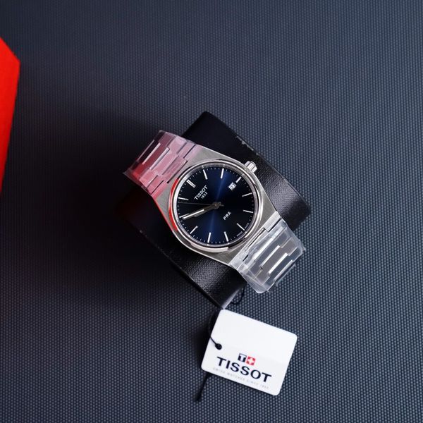 Tissot T-Classic PRX 40mm Quartz Blue Dial Men Watch T1374101104100 ...