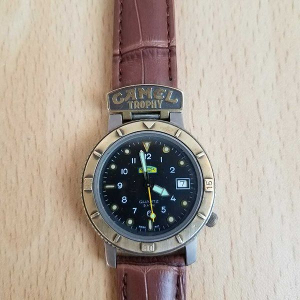 Camel Trophy Green Belt Patented Model 555.415 Watch - Eta Swiss Movt 7 ...