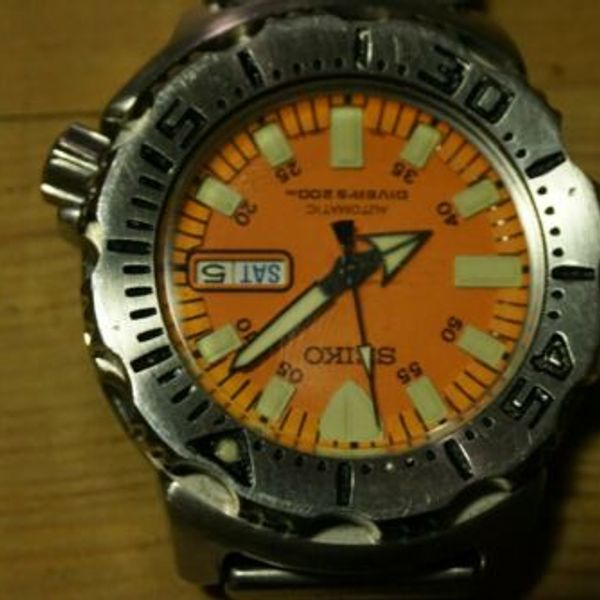 Seiko Original 1st Gen Orange Monster Divers Watch SKX781 | WatchCharts ...