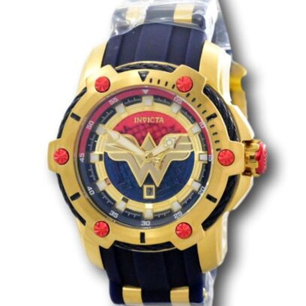 Invicta DC Comics Wonder Woman Ladies 40mm Limited Edition Gold Watch ...