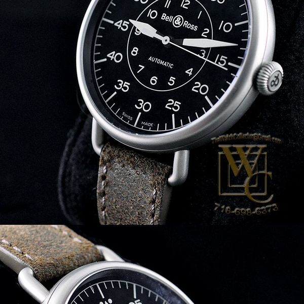 BELL AND ROSS VINTAGE WW1 45MM STEEL BR-WW1-92 MILITARY BRAND NEW ...