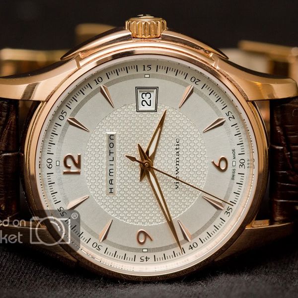 FS: Hamilton Jazzmaster Viewmatic - Rose Gold | WatchCharts Marketplace