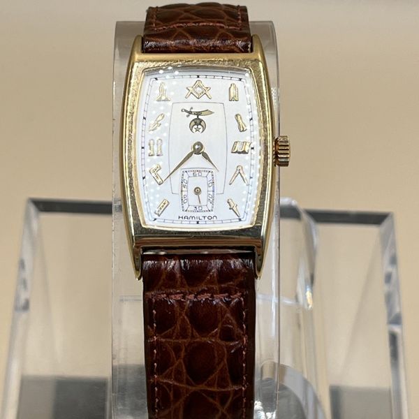 Vintage Hamilton 6172 Masonic Wristwatch Ltd Murat 045/500 New Battery ...