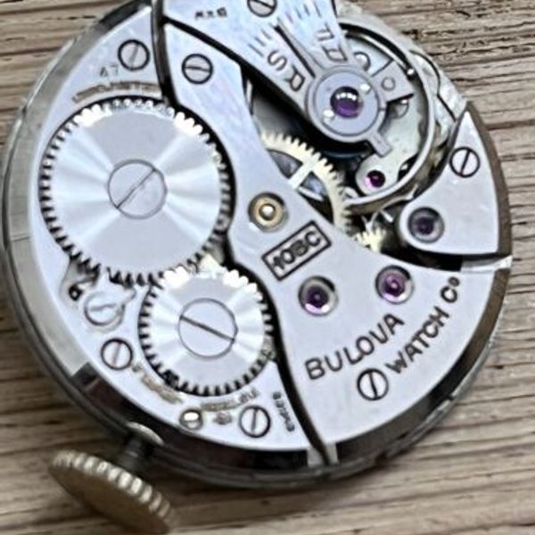 BULOVA 10BC 15j 1947 Wristwatch Movement Parts Repair Restoration ...