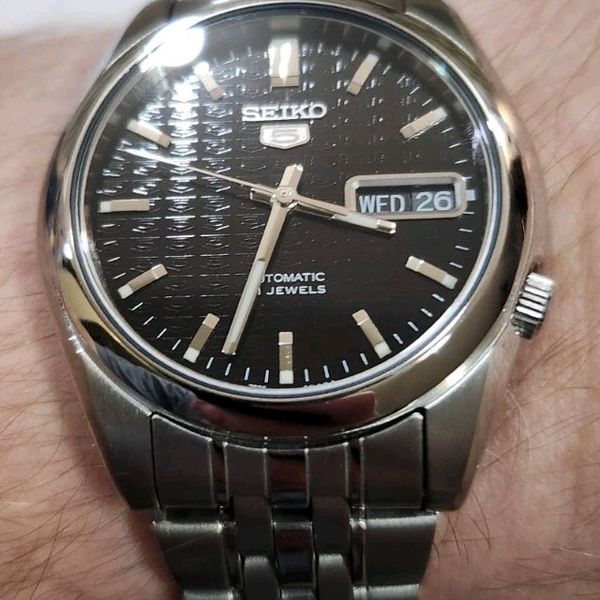 Seiko 5 Sports Men's Black Watch - SNK361 | WatchCharts Marketplace