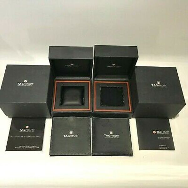A Set Of Two Genuine TAG Heuer Watch Presentation boxes | WatchCharts
