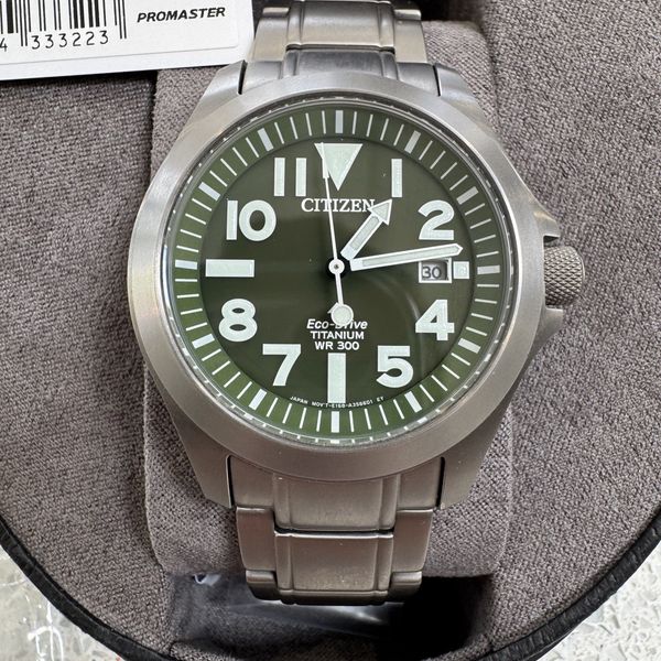 Citizen Promaster Titanium Tough - BN0116-51X - Green Dial ...