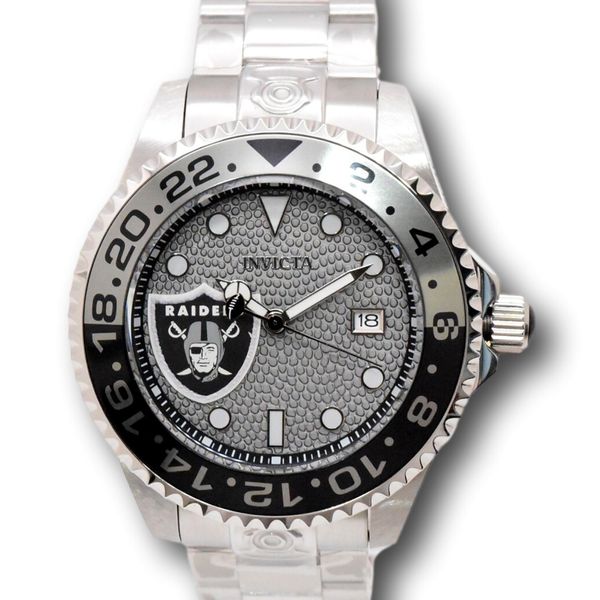 Invicta NFL Las Vegas Raiders Men's 47mm Grand Diver Automatic Watch ...
