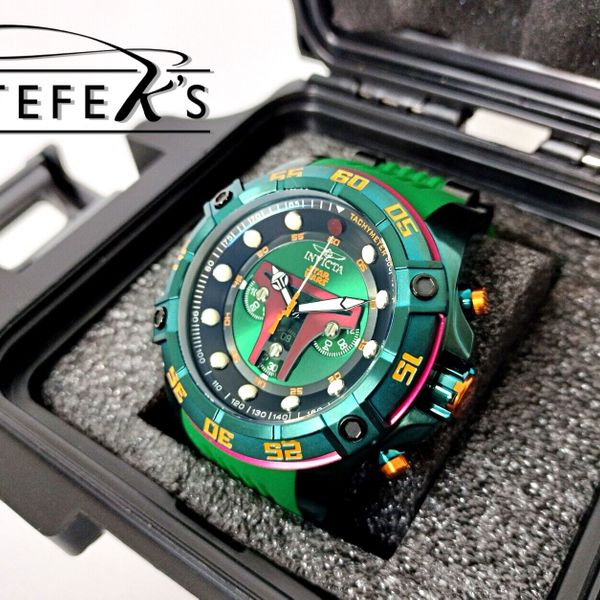 Invicta Model 26543 Ltd. Edition Boba Fett Men's Chronograph Watch 1842 ...