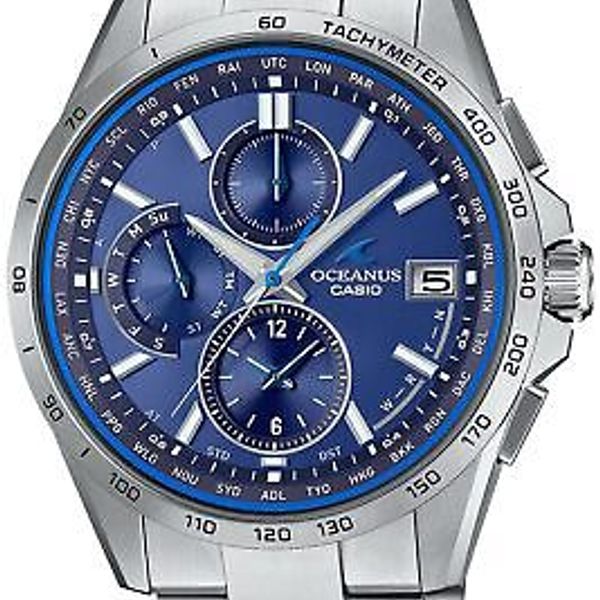 Casio Oceanus Classic Line OCW-T2600-2A3JF Solar Radio Men Watch Titanium NEW | WatchCharts ...
