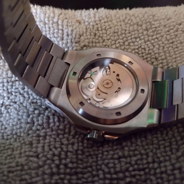 Seiko Mod 40mm Cyan Blue Dial Mod Watch w/NH35 Automatic Movement ...