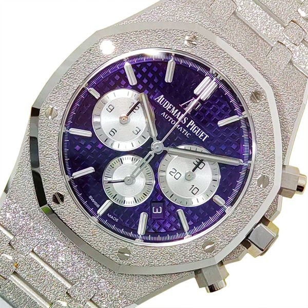Audemars Piguet AUDEMARS PIGUET Royal Oak Chronograph Frosted Gold Plum ...