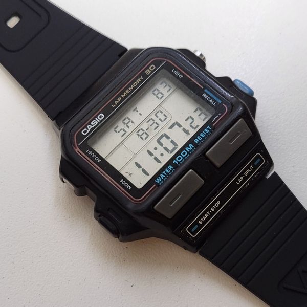 VINTAGE CASIO LAP MEMORY 30 WATCH SDB-500W MADE IN JAPAN | WatchCharts ...
