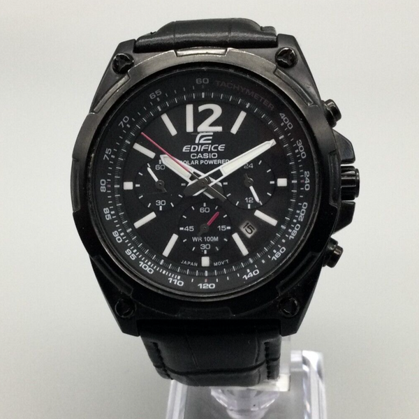 Casio Edifice Watch Men 44mm Black Date Chronograph EFR-545 For Parts ...