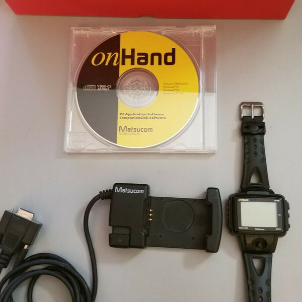 RARE Seiko Matsucom 2Mb LCD On-Hand wrist computer watch | WatchCharts ...