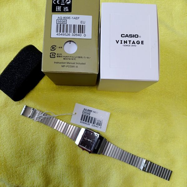 Casio Vintage Classic AQ-800E -1AEF Black Dial Unisex 40mm Watch ...