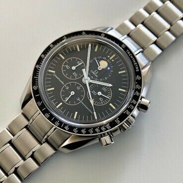 42mm Omega Speedmaster Moonphase 3576.50 Stainless Steel Moon Phase ...