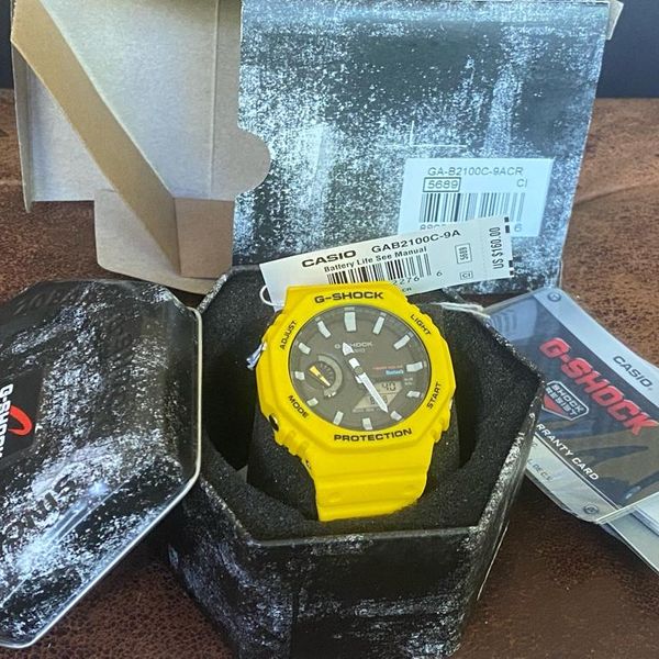 FS Only: G-Shock yellow “Casioak” GAB2100C-9 | WatchCharts Marketplace
