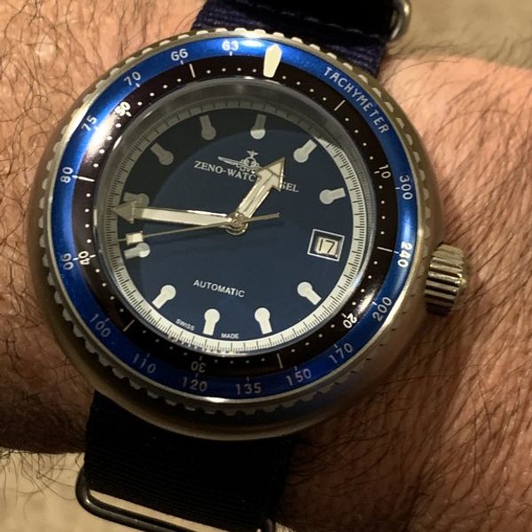 Zeno Deep Diver Blue Dial 500m Automatic Watch 500 Swiss ETA 2824-2 ...