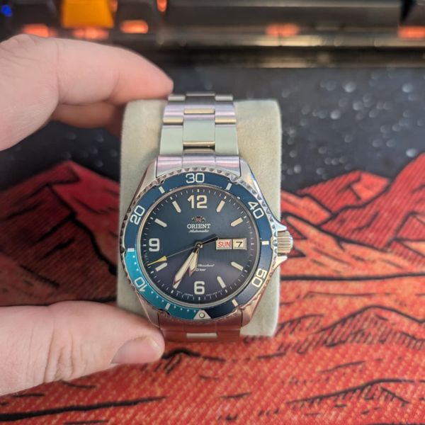 [WTS] Orient Mako 3 blue with Islander Oyster | WatchCharts Marketplace