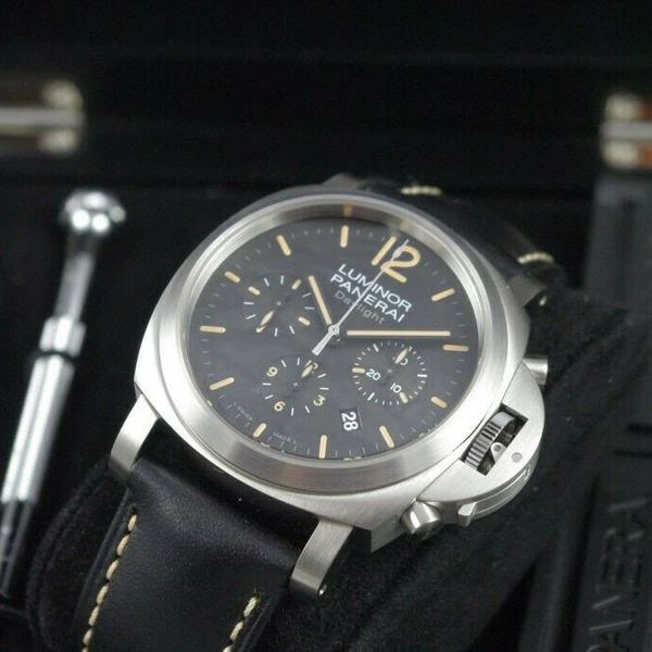 Panerai PAM 356 O Luminor Daylight Chronograph "Dirty Brown Dial ...