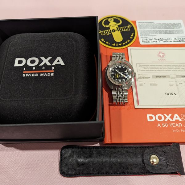 [$3,500 USD] FS: Doxa Aqualung Sharklung Full Kit (with mini Doxa 50th ...
