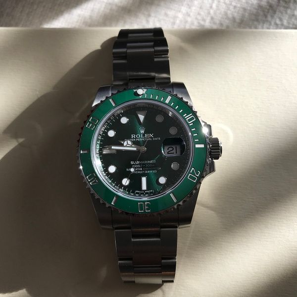 FSOT: Rolex Submariner 116610LV Green Dial Hulk - 2017- Excellent ...