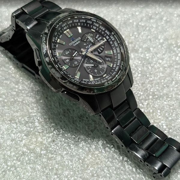 Casio Oceanus OCW-M700 Analog Tough Solar Wave Captor Black Watch ...
