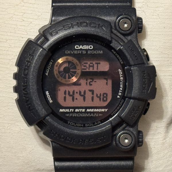 [WTS] Casio G-Shock GW-200MS-1 Men in Rusty Black Frogman Tough Solar ...