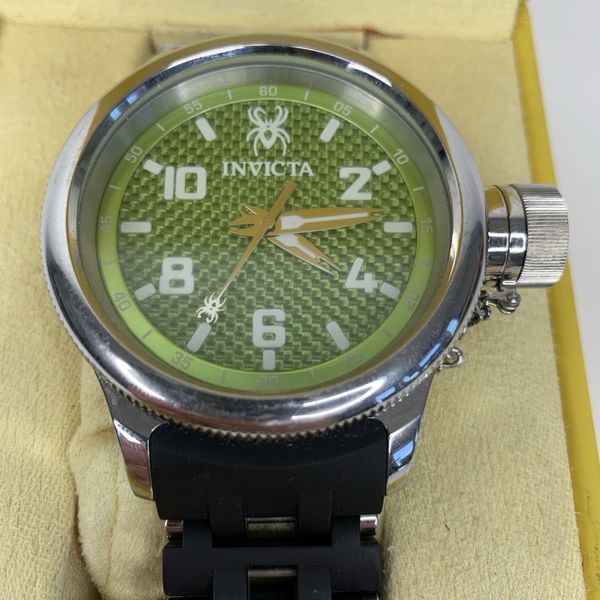 Invicta Watch Russian 1959 Diver 17788 Green With Original Case + New ...