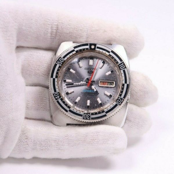 SEIKO 5 SPORTS 7S36-0070 REISSUE RALLY DIVER FOR PARTS OR REPAIR Watch ...