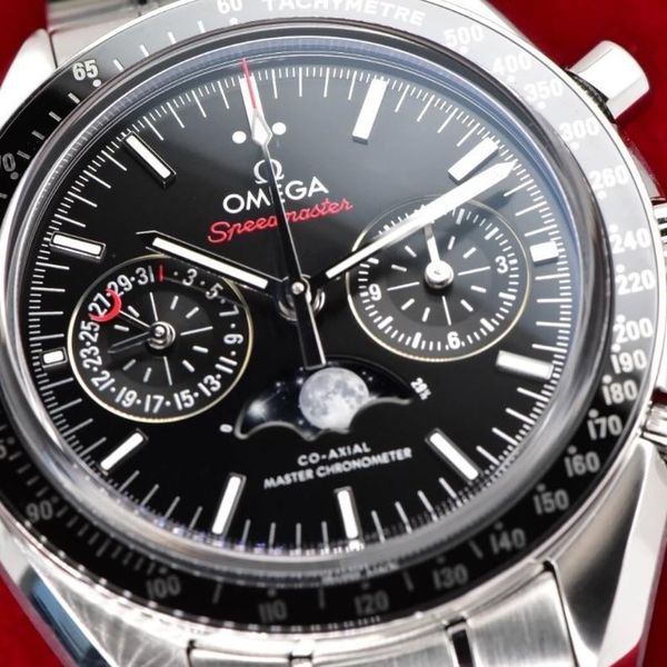 [WTS] Omega Speedmaster Moonphase Black 44.25mm Stainless Steel 304.30 ...