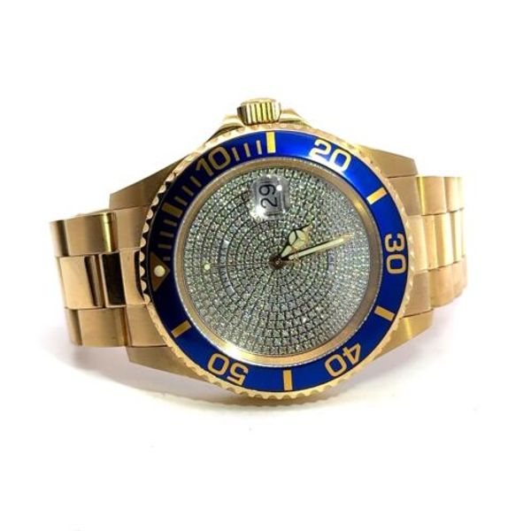 Stainless Steel Invicta Diamond Pave Quartz Pro Diver Watch 43mm 5047 ...
