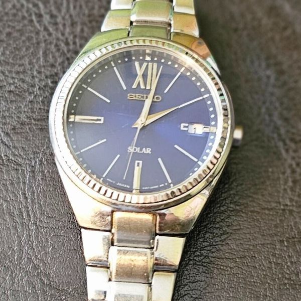 Seiko v157-obgo Classic Ladies Solar Watch Silver | WatchCharts Marketplace