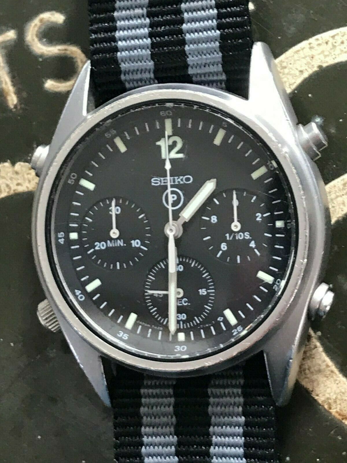 Seiko 7A28-7120 Gen 1 RAF/RN aircrew chrono, 1988 - original ex MoD ...