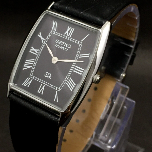 Seiko Men's Roman Dial Hexagonal Japanese Quartz Slim Wrist Watch New ...