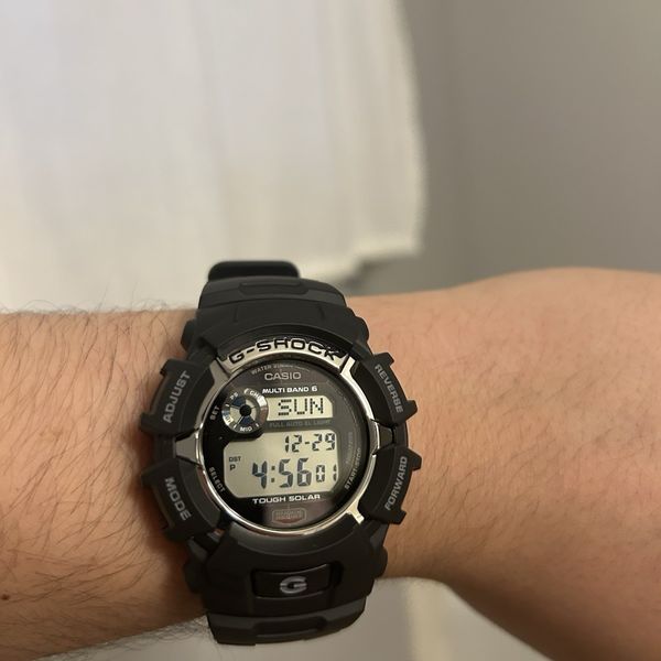 Casio G-Shock Solar Atomic Black Resin Case GW2310 Men's Watch ...