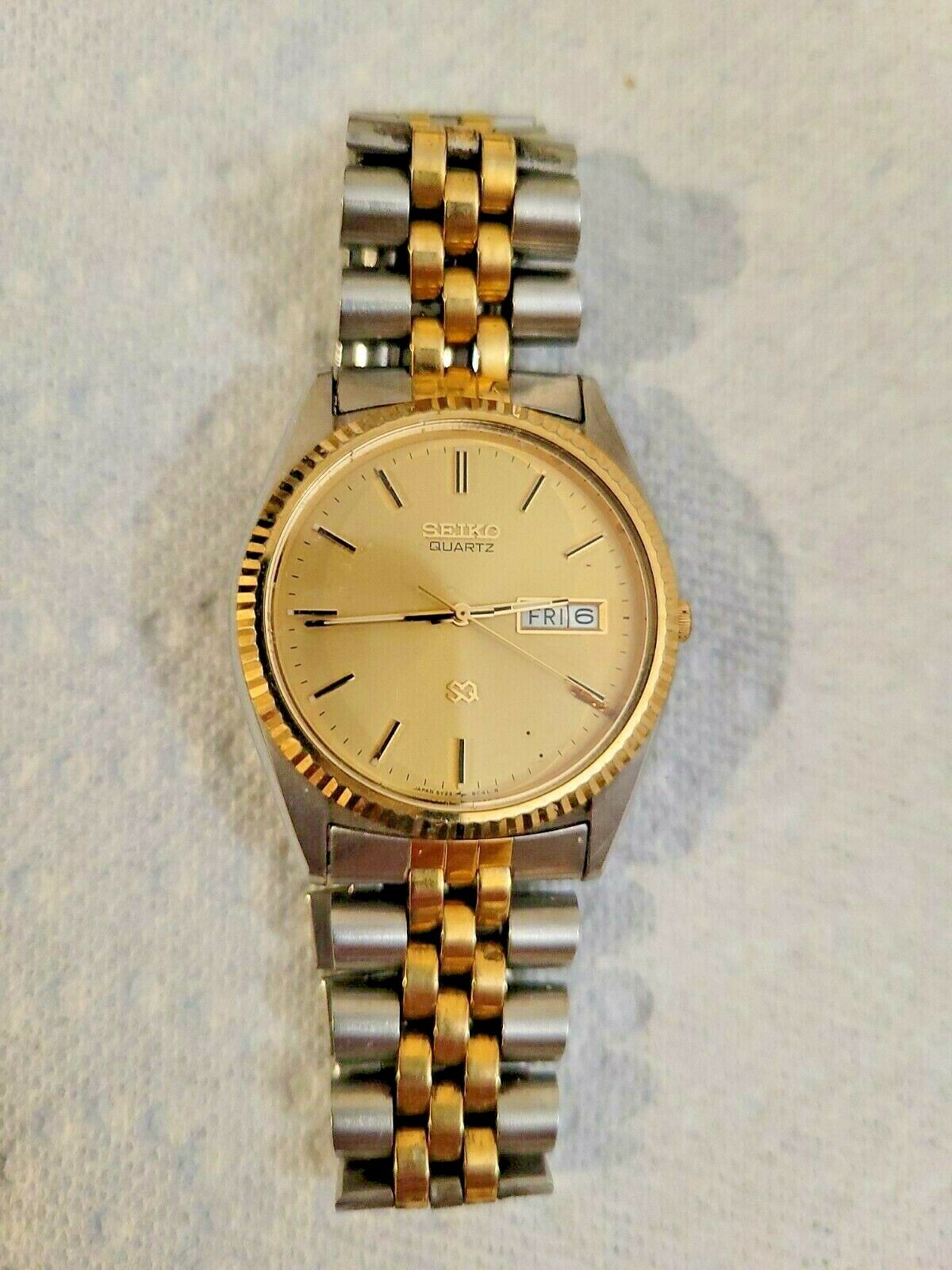 Seiko gold two-tone quartz Men's Watch - SGF204 | WatchCharts