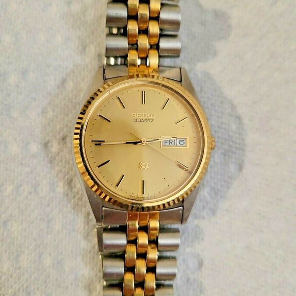 Seiko gold two-tone quartz Men's Watch - SGF204 | WatchCharts Marketplace
