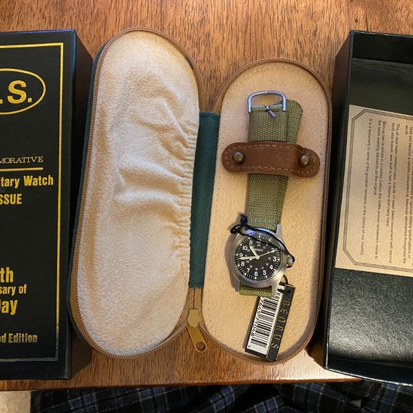 Benrus Military Field Watch 50th Anniversary D-Day Limited Edition MIL ...